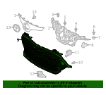 53112-12420 - Lower Grille - 2019-2022 Toyota Corolla | OEM Genuine ...