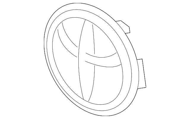 OEM 2019-2024 Toyota Grille Emblem Part # 90975-02124 | Modern Toyota Parts