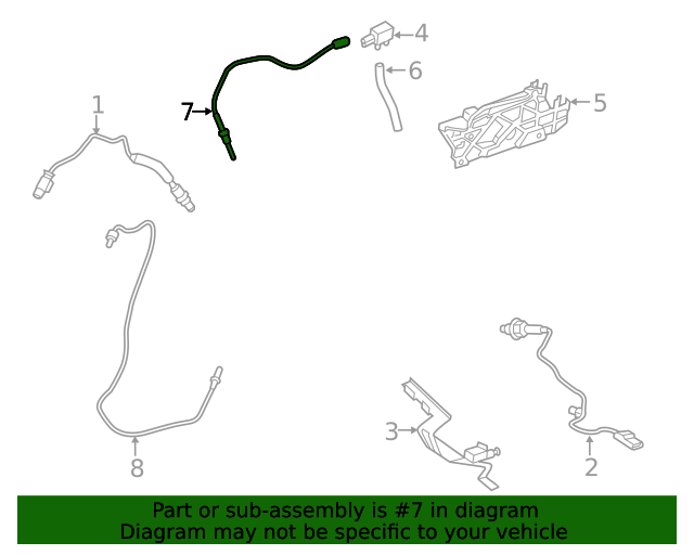 13628570234 - 2018 BMW 540d xDrive Exhaust Temp Sensor (13-62-8-570-234 ...