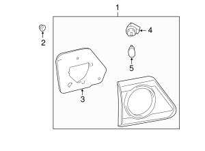 Toyota 2011-2013 Toyota Corolla Backup Lamp Assembly 81580-02290 ...