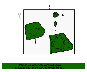 Toyota 2011-2013 Toyota Corolla Backup Lamp Assembly 81580-02290 ...