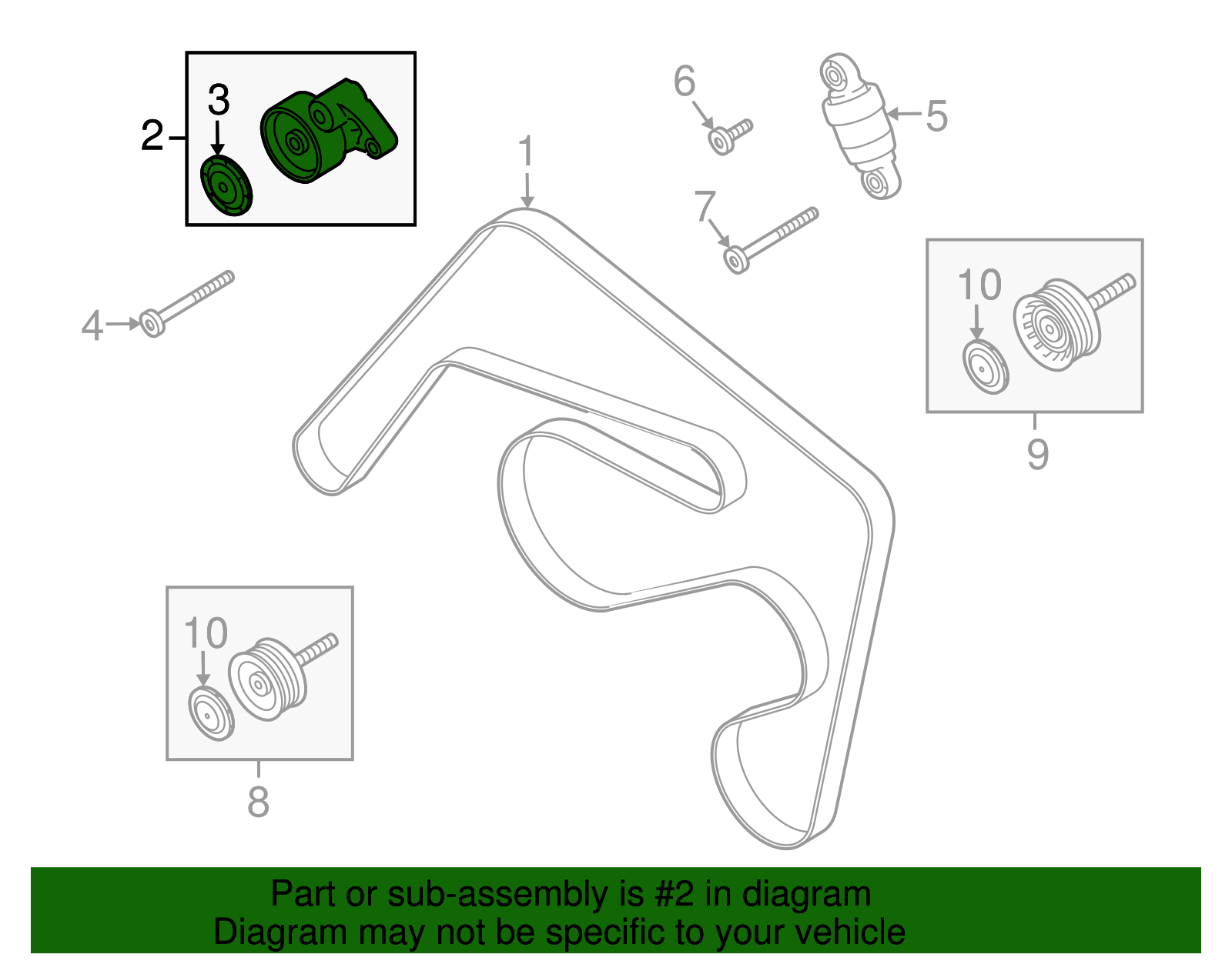 2009-2018 Porsche Tension Pulley 948-102-403-75 | OEM Parts Online