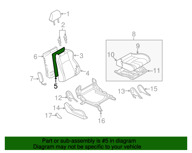 2009-2020 Nissan 370Z Support 87643-1EA0A | OEM Parts Online