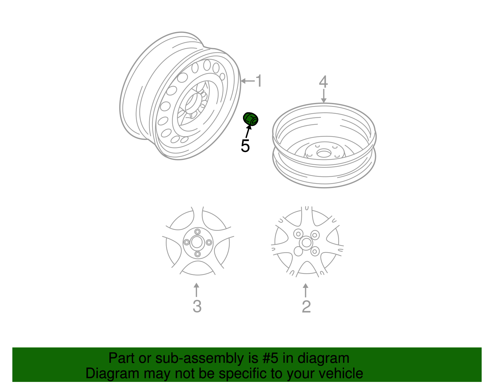 3880A008 - Wheel Nut 1993-2018 Mitsubishi | Mitsubishi Direct Parts