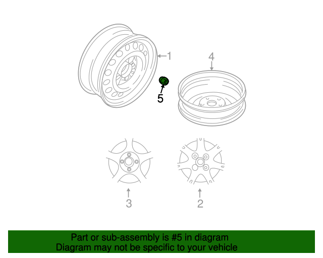 1993-2018 Mitsubishi Wheel Nut 3880A008 | OEM Parts Online