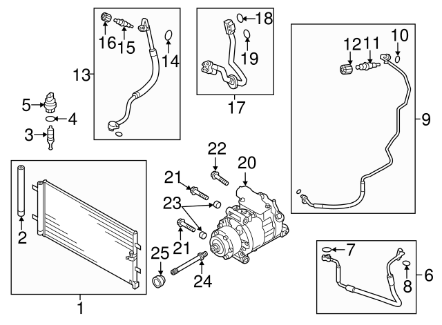 4G0-260-707-CD - Upper Hose & Tube 2013-2018 Audi | Audi OEM Parts