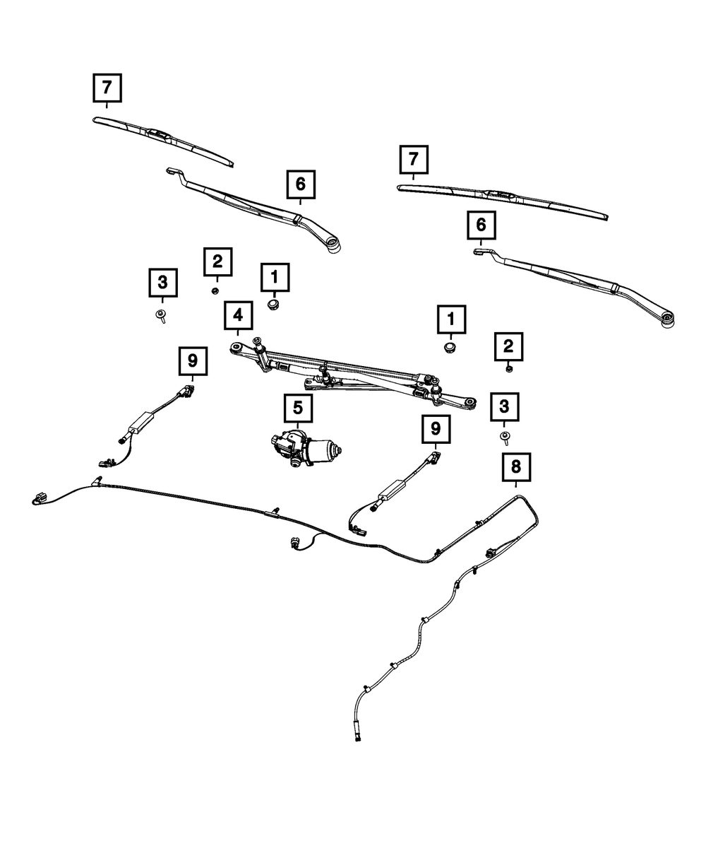 2024 Dodge Charger Daytona Wiper Pivot And Linkage 68657991AA | My ...