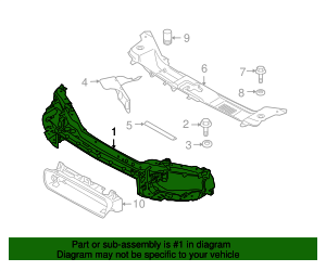 31299319 - Radiator Support - 2010-2013 Volvo | Volvo OEM Parts Direct