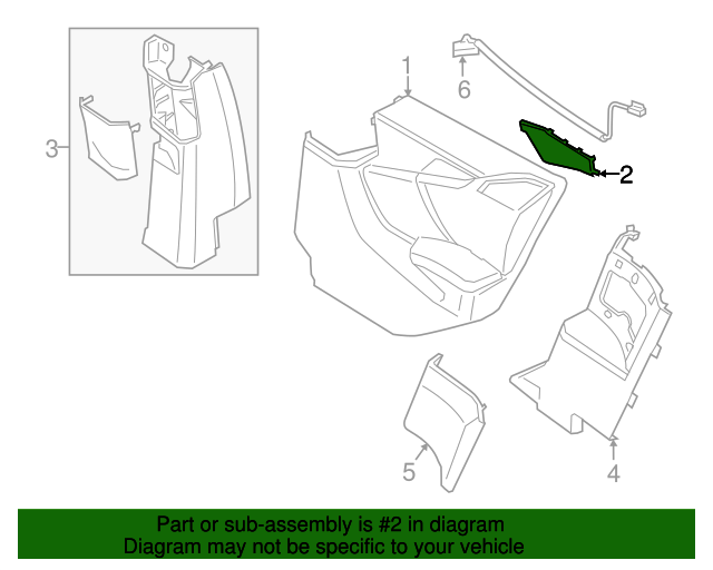 51417317575 - 2014-2021 BMW Door Trim Panel Cover (51-41-7-317-575 ...