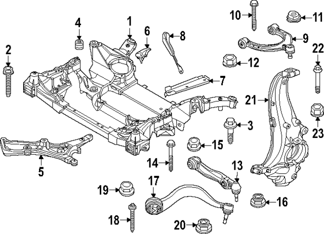 Genuine BMW 31-10-8-837-712 | Lower Control Arm | FREE Shipping on Most ...