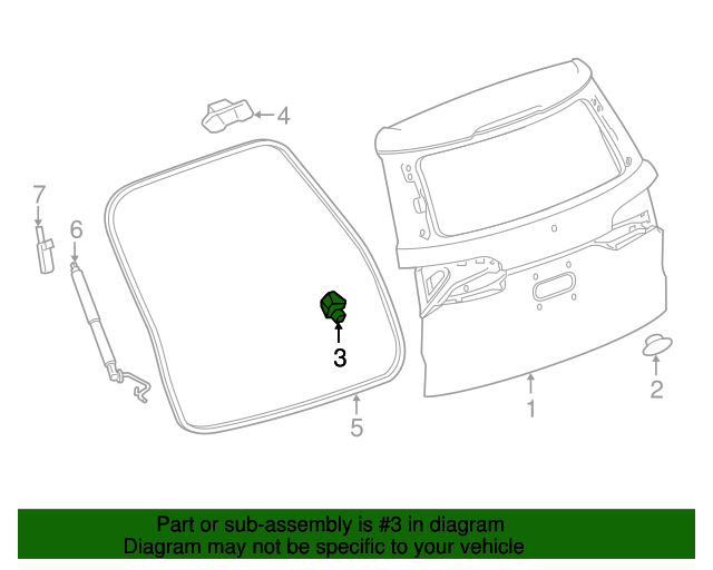 2016-2023 GM Liftgate Bumper 84203933 | Auto Parts Express