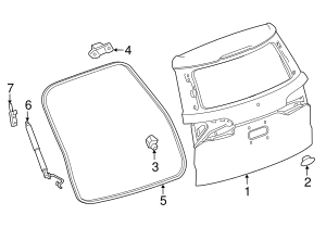 2022 GMC Acadia Lift Gate 85127769 | GMPartsDirect.com