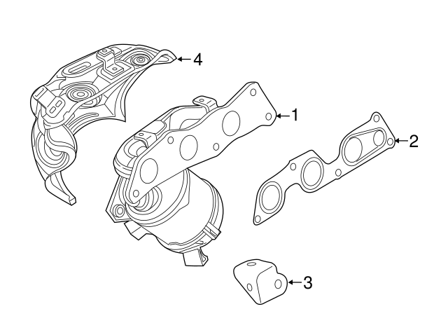 1555A877 - Exhaust Manifold 2017-2024 Mitsubishi | Mitsubishi Motors Store