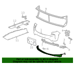 GM Parts | (84865576) - Black Front Bumper Lower Fascia | GM Parts Store