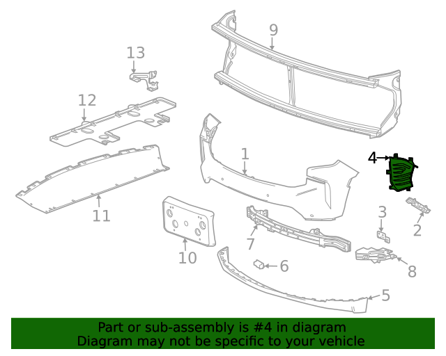 2021-2022 Chevrolet Air Duct 84834015 | TascaParts.com