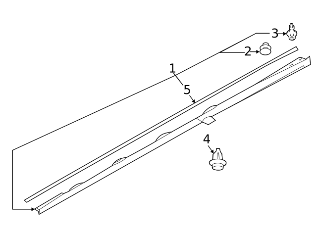 2019-2024 Subaru Forester Rocker Molding 91112SJ320 | Subaru Parts Store