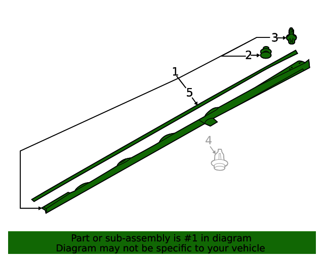 2019-2024 Subaru Forester Rocker Molding 91112SJ320 | Subaru Parts Store