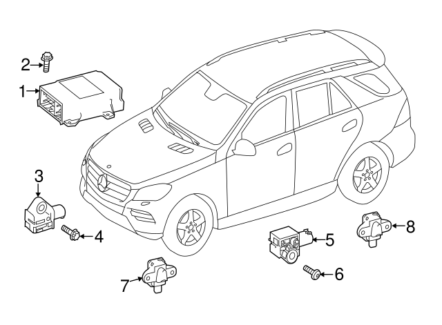 166-900-89-17 - Control Module 2016-2018 Mercedes-Benz | Mercedes-Benz ...