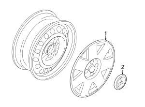 2018-2024 Mitsubishi Center Cap 4252A020 | Mitsubishi Parts Warehouse