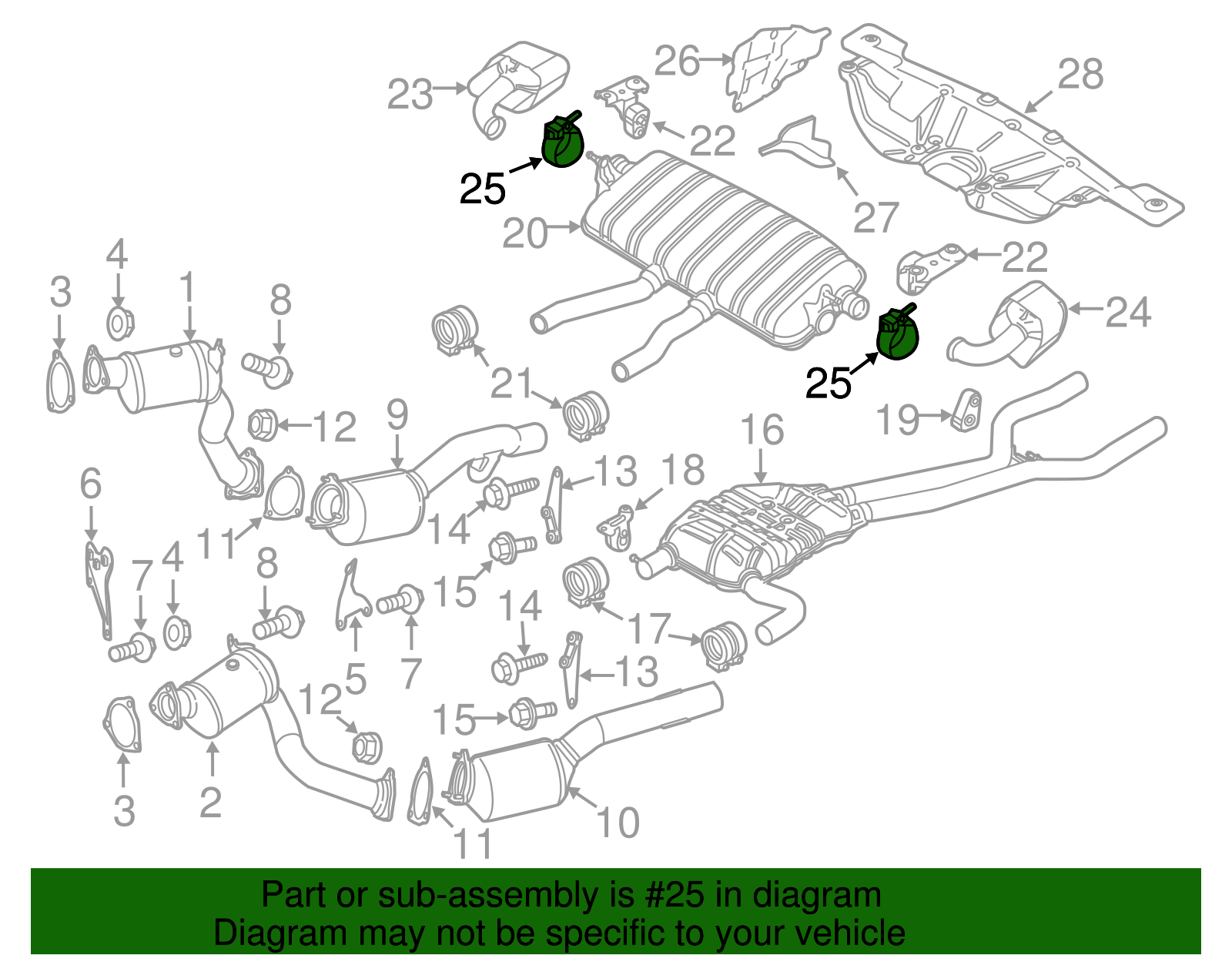 2008-2018 Porsche Cayenne Tailpipe Clamp 955-111-108-70 | Porsche Marin
