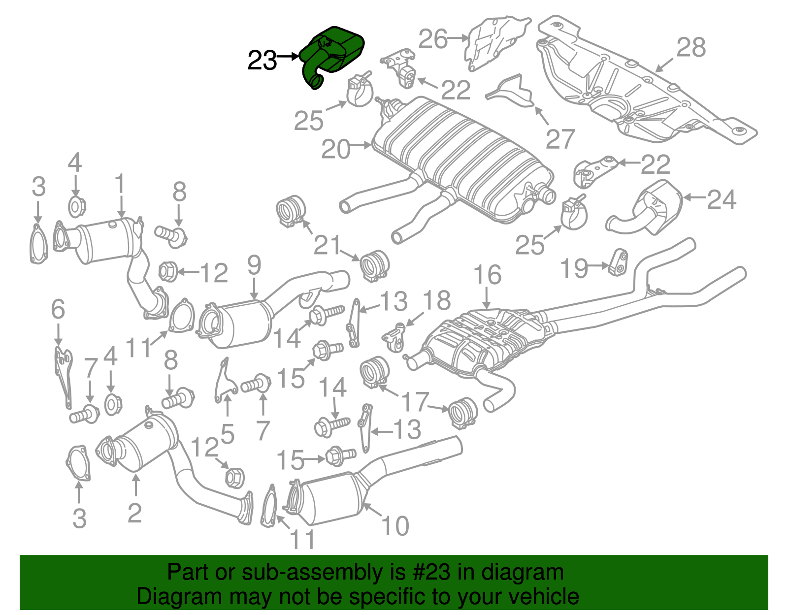 2011-2018 Porsche Cayenne Exhaust Tail Pipe 958-111-252-10 | Sunset ...