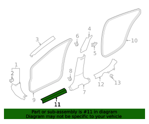 769B4-6CA0A - Scuff Plate 2019-2024 Nissan Altima | Nissan Parts ...