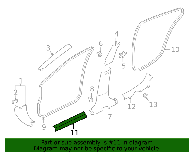 2019-2024 Nissan Altima Scuff Plate 769B4-6CA0A | Riverside Nissan