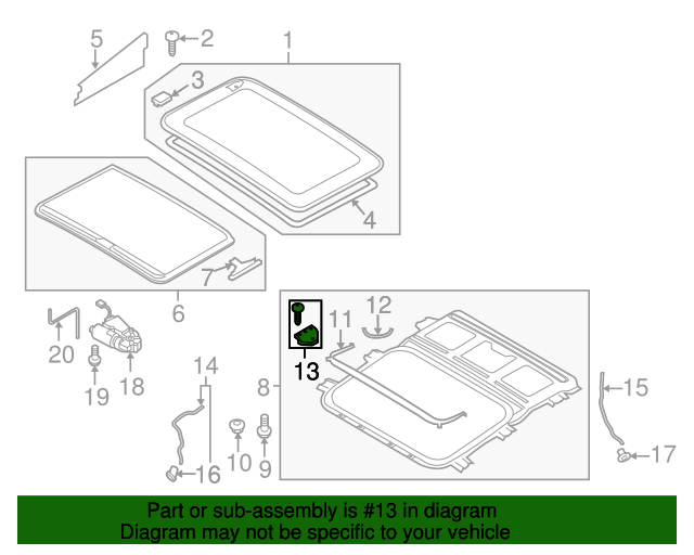 2009-2016 Audi Air Deflector Mount Kit 4F0-898-644 | OEM Parts Online