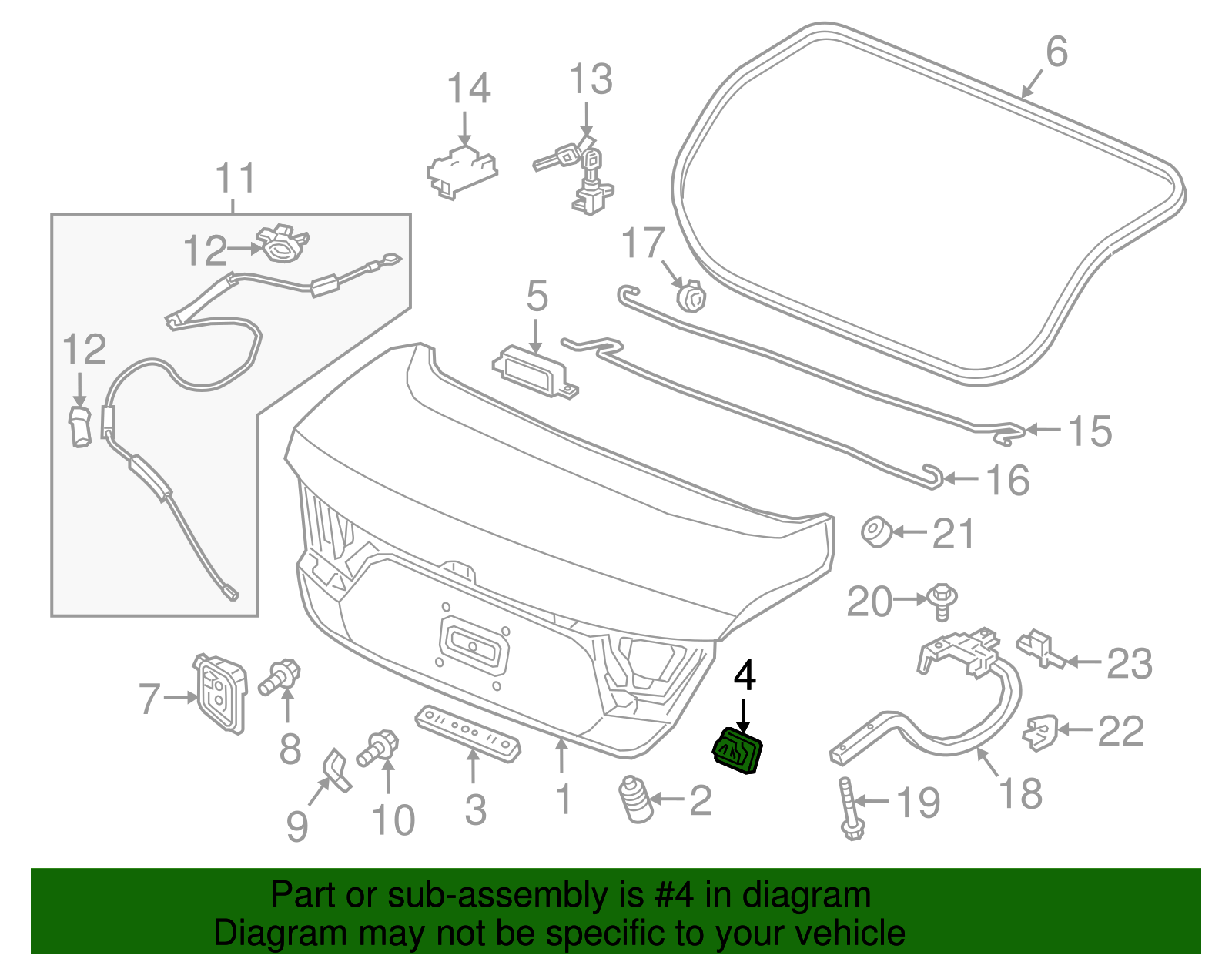 90856-TR0-A01 - Plug Trunk Drain - 2012-2021 Honda | Genuine Honda Parts