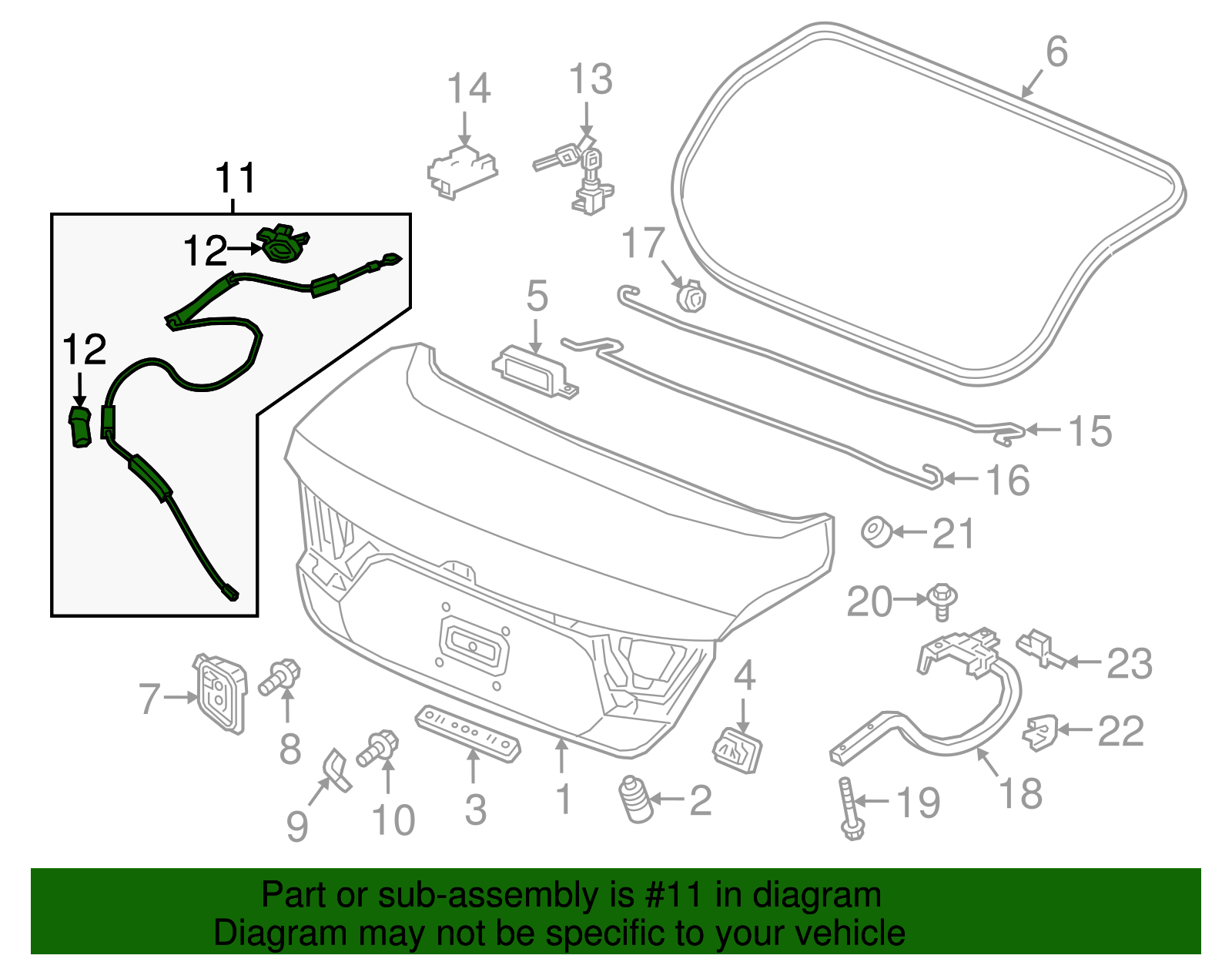 74880-TVA-A01 - Release Cable 2018-2022 Honda Accord | Honda Parts Online