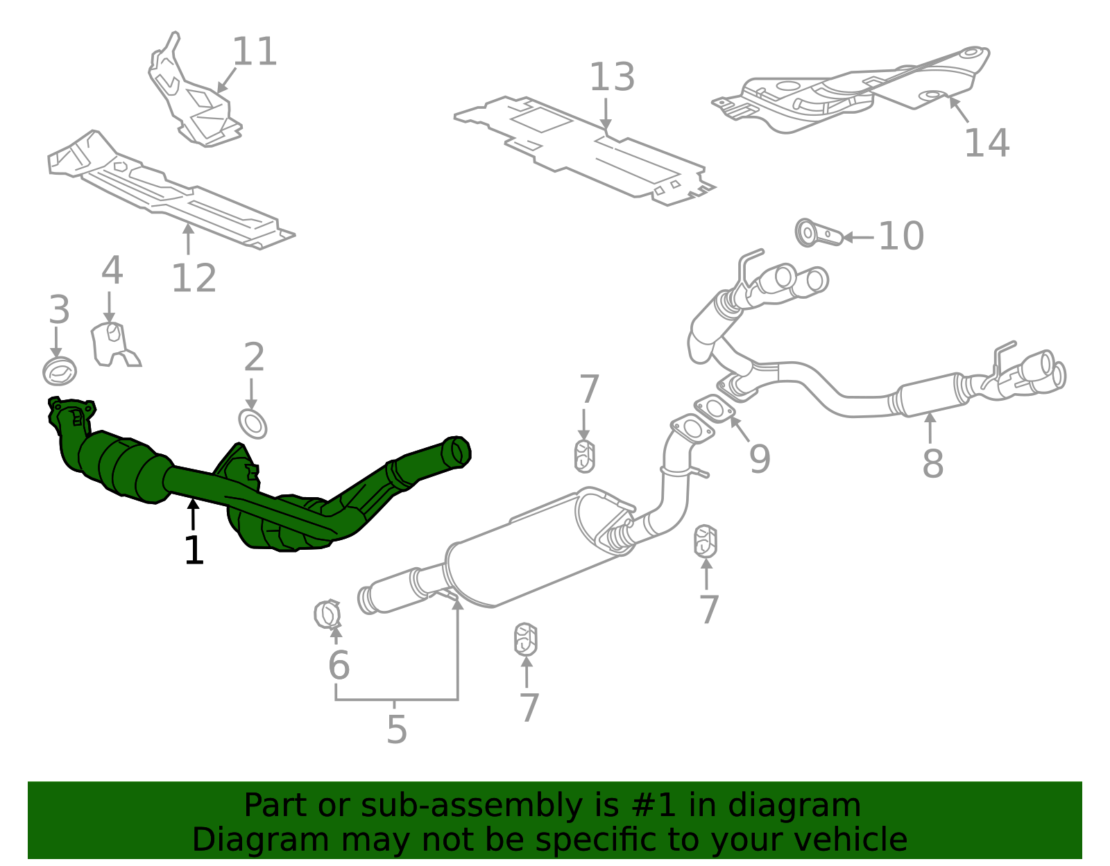 2021-2024 GM Catalytic Converter 85542367 GM | GMPartsDirect.com