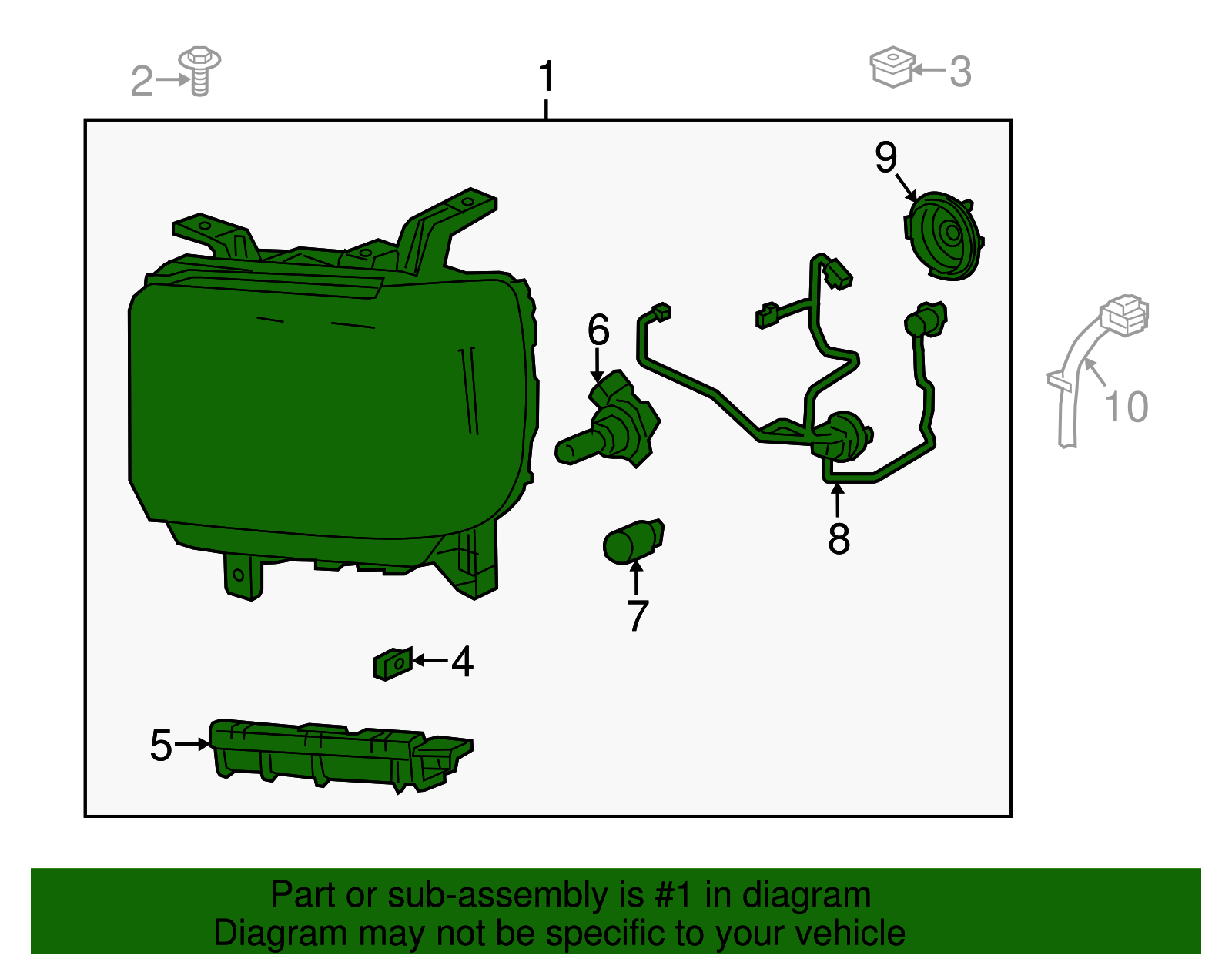 2014-2017 GMC Driver Side Headlamp 84144049 GM | GMPartsDirect.com