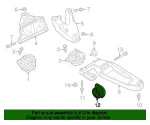 22316850468 - 2013-2018 BMW Trans Mount (22-31-6-850-468) | BMW of ...