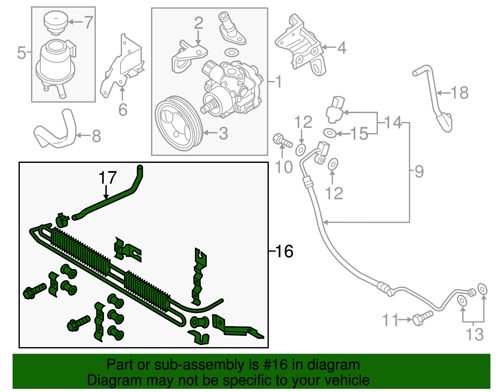 49790-1V90A (497901v90a) - 2011-2015 Infiniti Power Steering Cooler ...