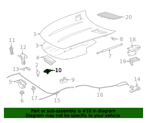 204-880-05-60-64 - Upper Striker 2009-2021 Mercedes-Benz | Mercedes ...