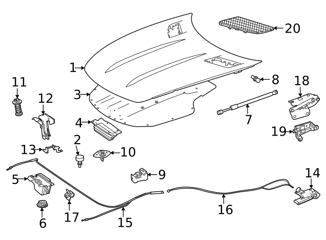 204-880-05-60-64 - Upper Striker 2009-2021 Mercedes-Benz | Mercedes ...