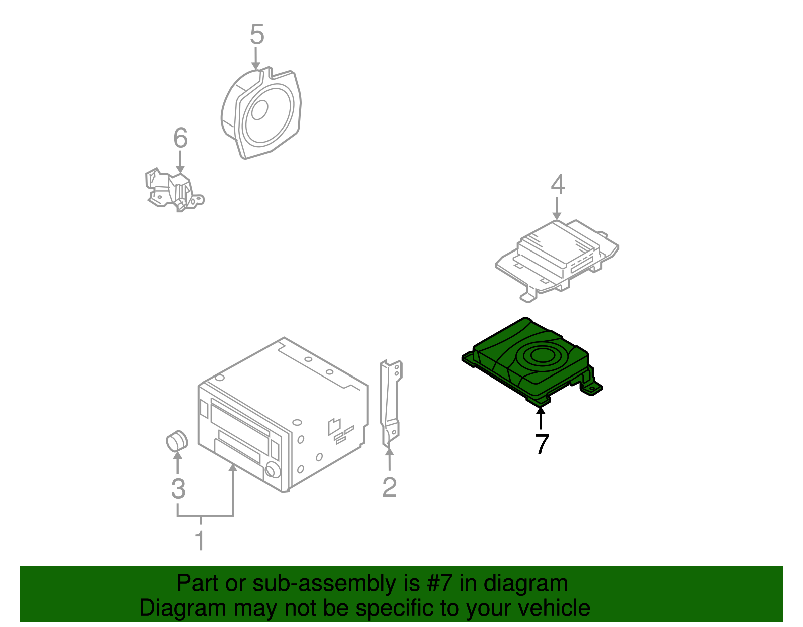 96320-1F501 - Rear Dr Speaker 2004-2010 Kia | Kia.Parts Store