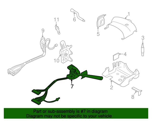 26102159 - Turn Signal, Headlight Dimmer, Windshield Wiper and Washer ...