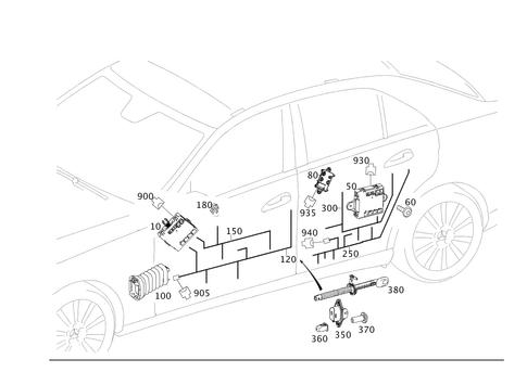 Door Wiring Harness and Door Control Unit for 2016 Mercedes-Benz E 250 ...