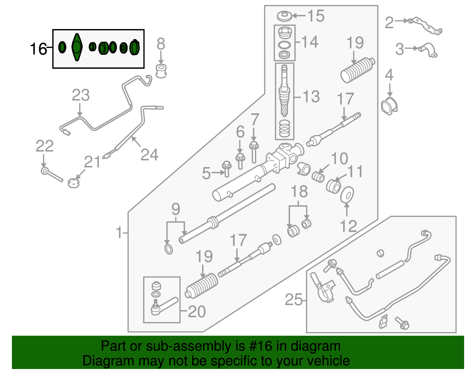 2009-2014 Subaru Seal Kit 34190AG001 | Subaru Parts Store