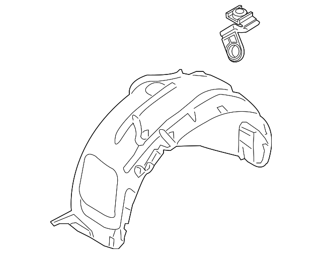 4L0-809-961-D - Fender Liner 2010 Audi Q7 | Audi OEM Parts