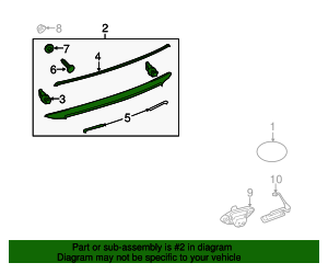 76801-07031 - Finish Molding - 2011-2012 Toyota Avalon | OEM Genuine ...