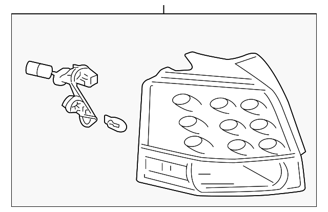 2007-2013 Mitsubishi Outlander Combo Lamp Assembly 8330A380 ...