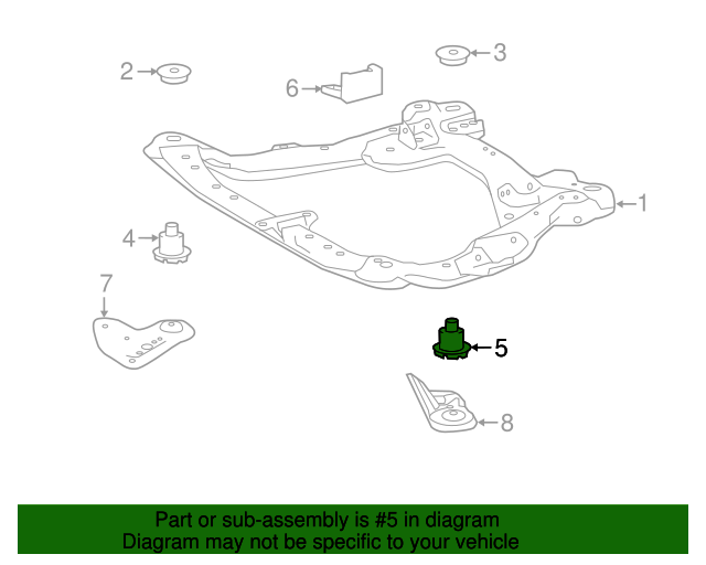 Toyota Rear Brace Insulator Part# 5221706100 | Toyota Of Colorado ...