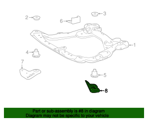 2005-2018 Toyota Rear Brace 51023-07010 | OEM Parts Online