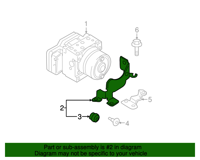 58960-2D700 - ABS Pump Assembly Bracket Assembly 2004-2009 Kia | Kia ...