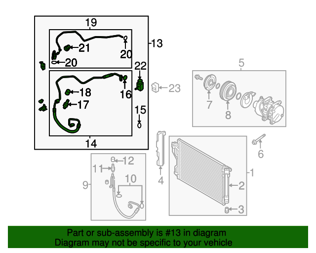 2011-2013 Kia Optima A/C Refrigerant Hose 97775-2T000 | QuirkParts