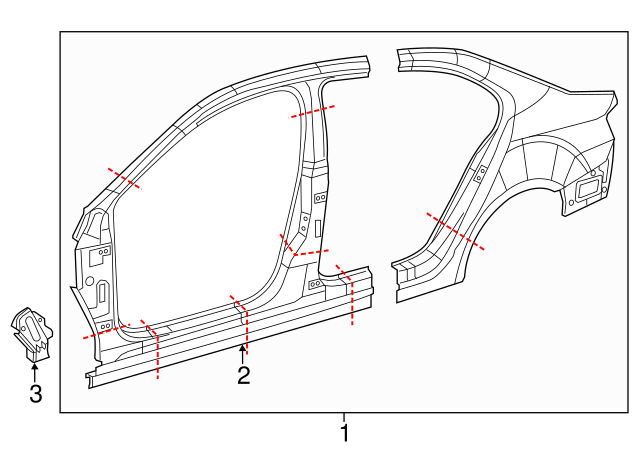 2011-2018 Volkswagen Jetta Uniside Assembly 5C6-809-606-A | OEM Parts ...