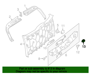 212-821-05-51-64 - Lift-Gate Latch Release Switch 2004-2024 Mercedes ...