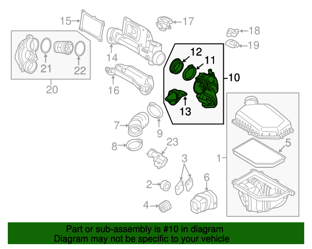 2015-2018 Volvo Duct Assembly 31439479 | TascaParts.com
